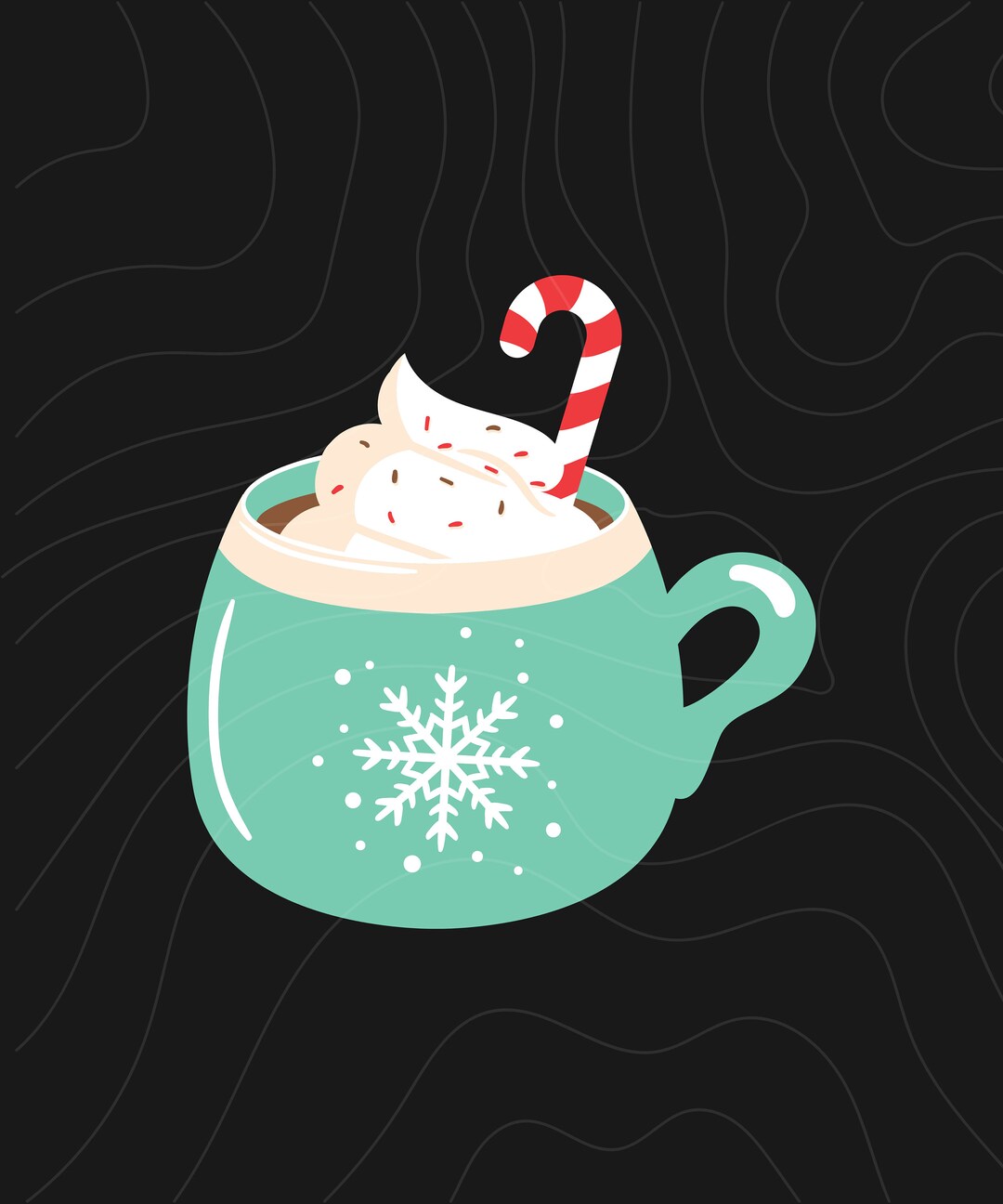 Candy Cane Cocoa Comfort Svg Png Mistletoe Hot Cocoa Sleigh Rides Candy ...