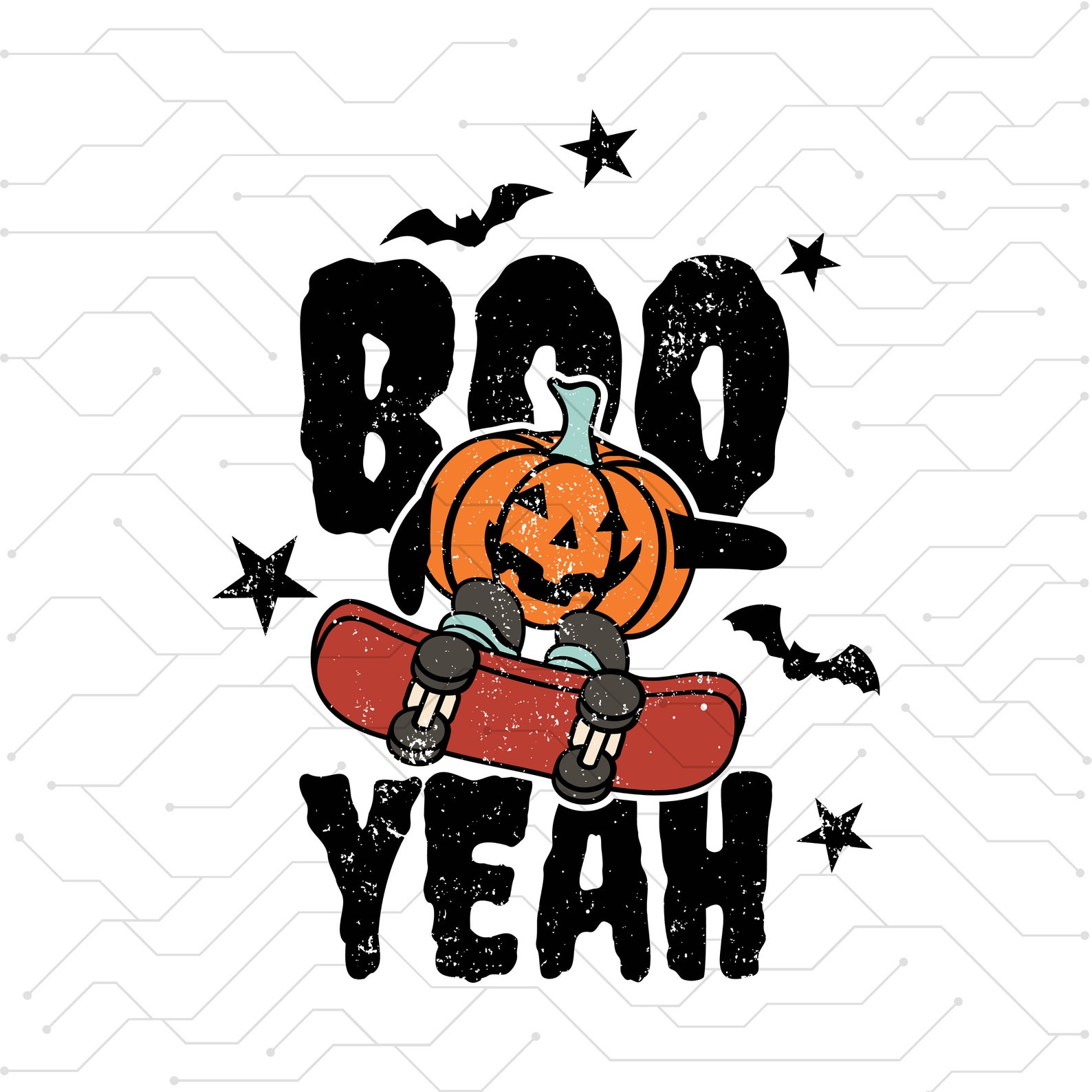 Boo Yeah Png Svg, Halloween Ghost Boys, Retro Skateboard Kids, Funny ...