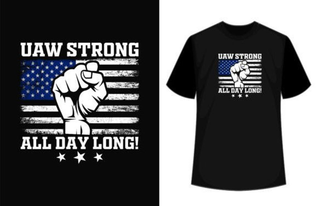 UAW Strike USA Flag Png- Labor Union Protest Digital Download Png,uaw ...