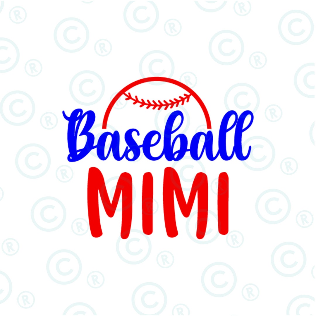 Baseball Mimi PNG Image, Baseball Grandma Black Design, Sublimation ...