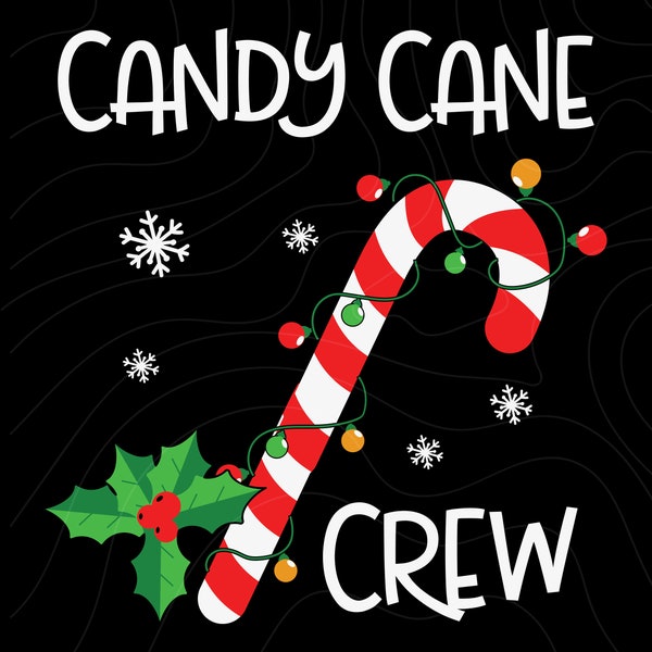 Candy Cane Crew Svg - Etsy