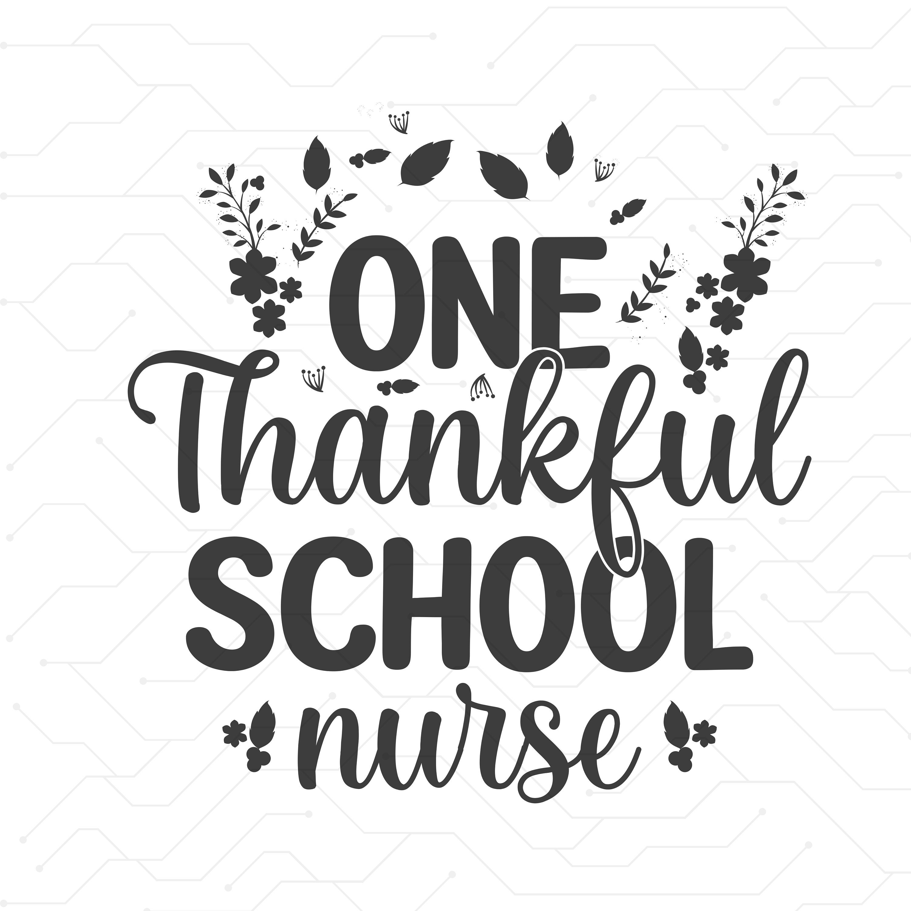 One Thankful School Nurse Svg Png,thankful for Being a Nurse Svg Png ...
