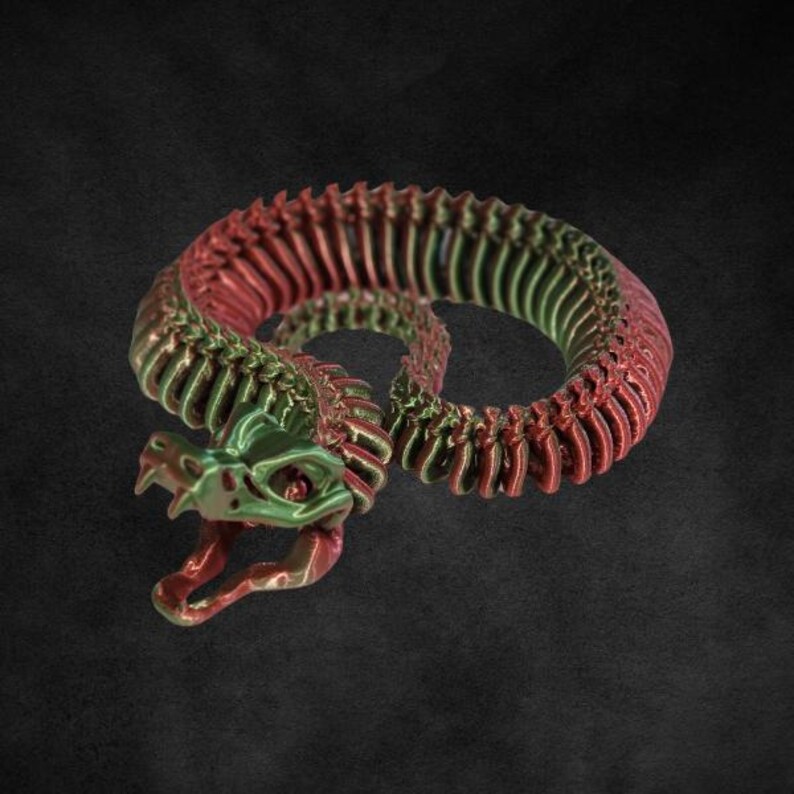 Flexi Skeleton Snake 3D Printed - Etsy