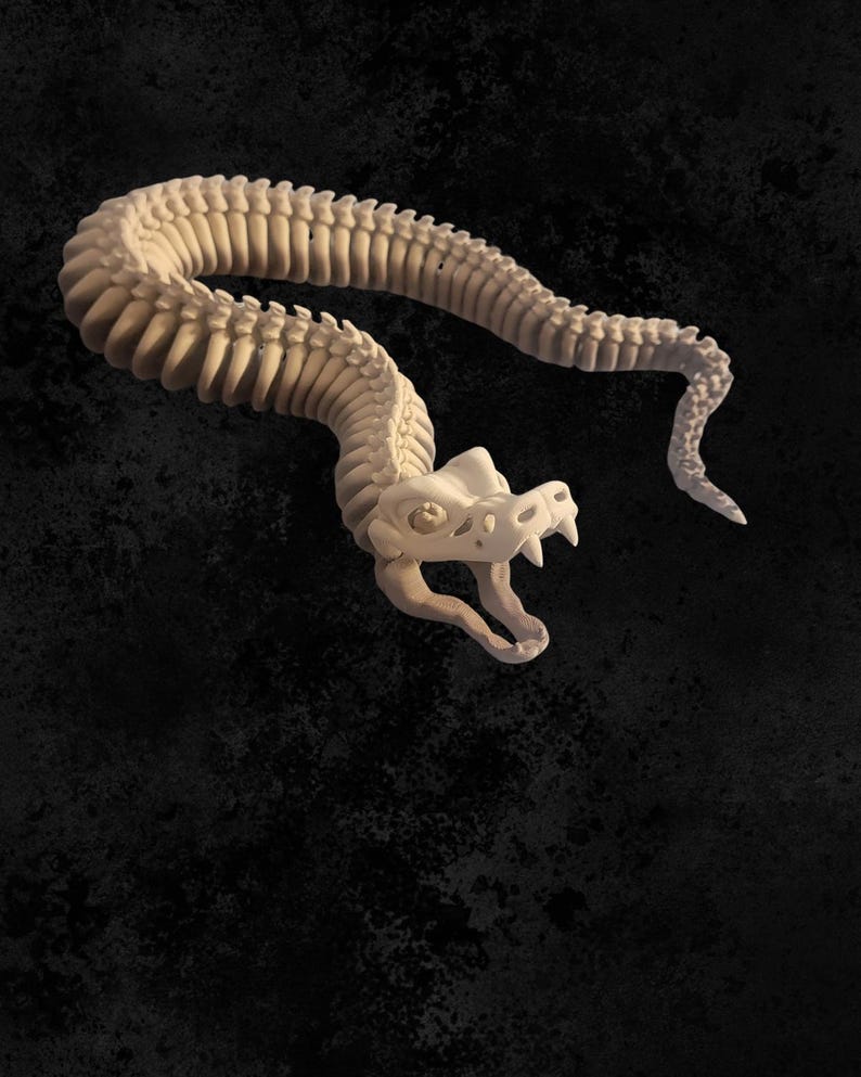 Flexi Skeleton Snake 3D Printed - Etsy