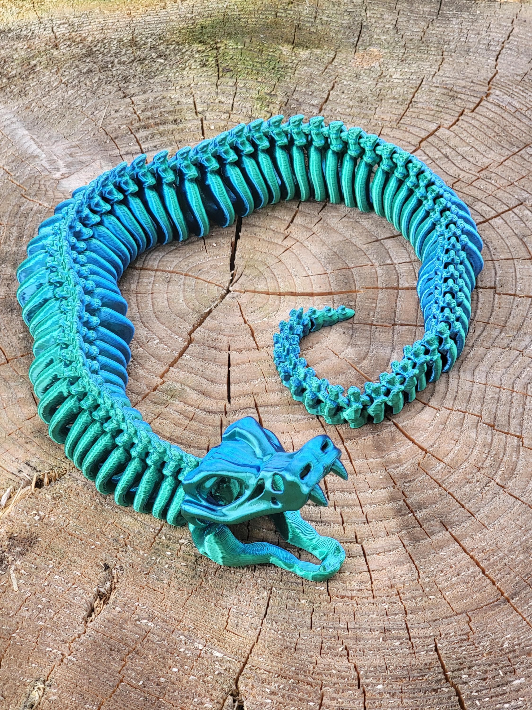 Flexi Skeleton Snake 3D Printed - Etsy