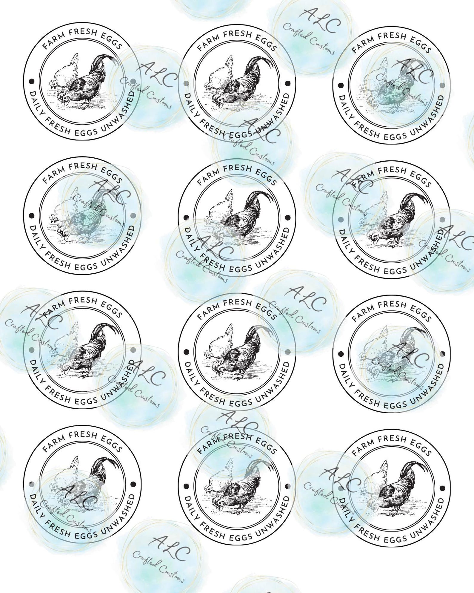 Printable Farm Fresh Eggs - Etsy