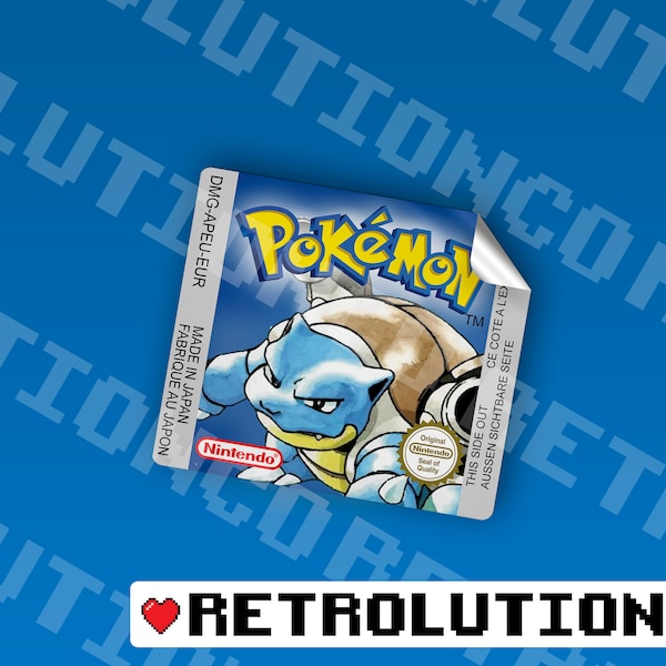 Gameboy Replacement Sticker - Etsy