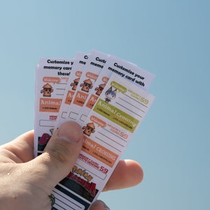 Vintage Gamecube Memory Card Sticker Set - Etsy