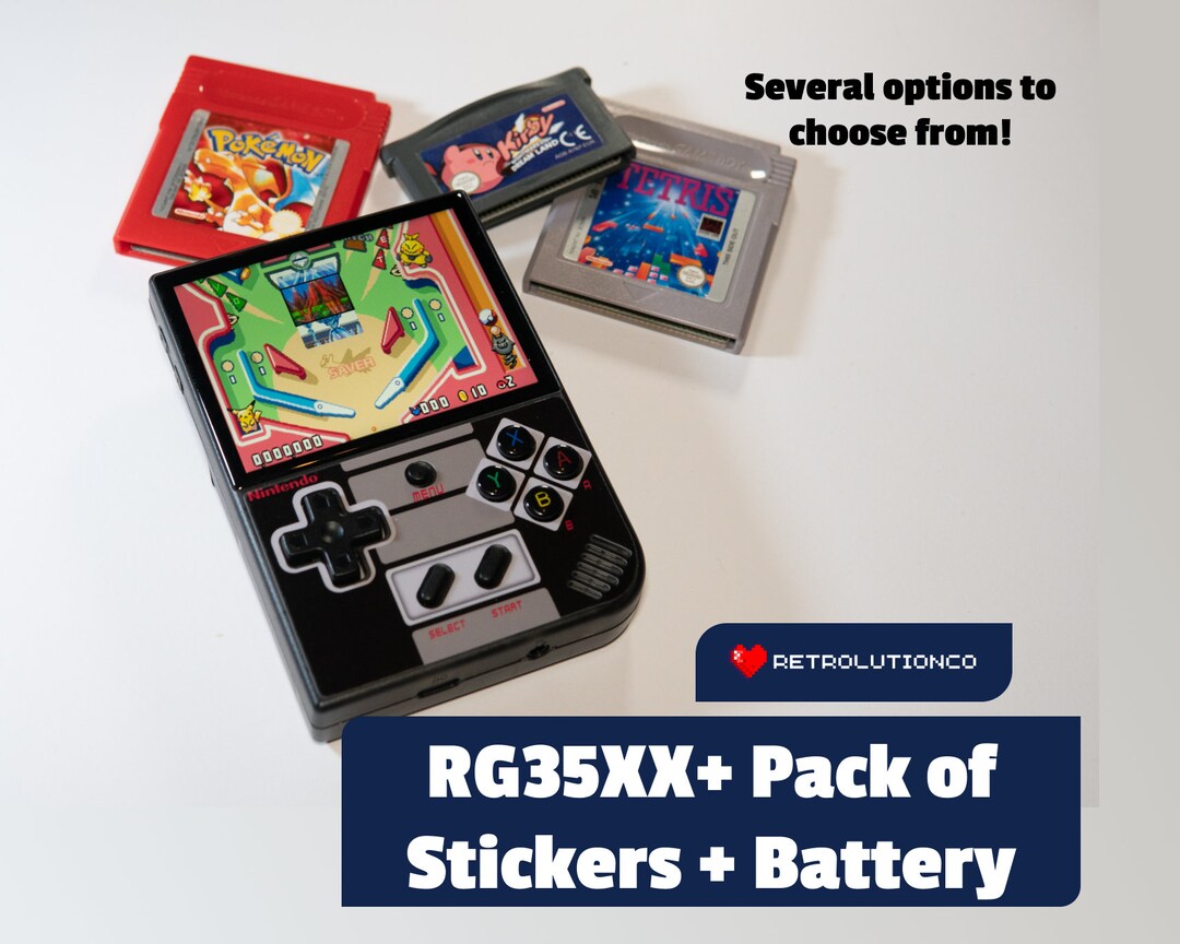 Anbernic RG35XX Plus Sticker Pack + Battery Cover - Etsy