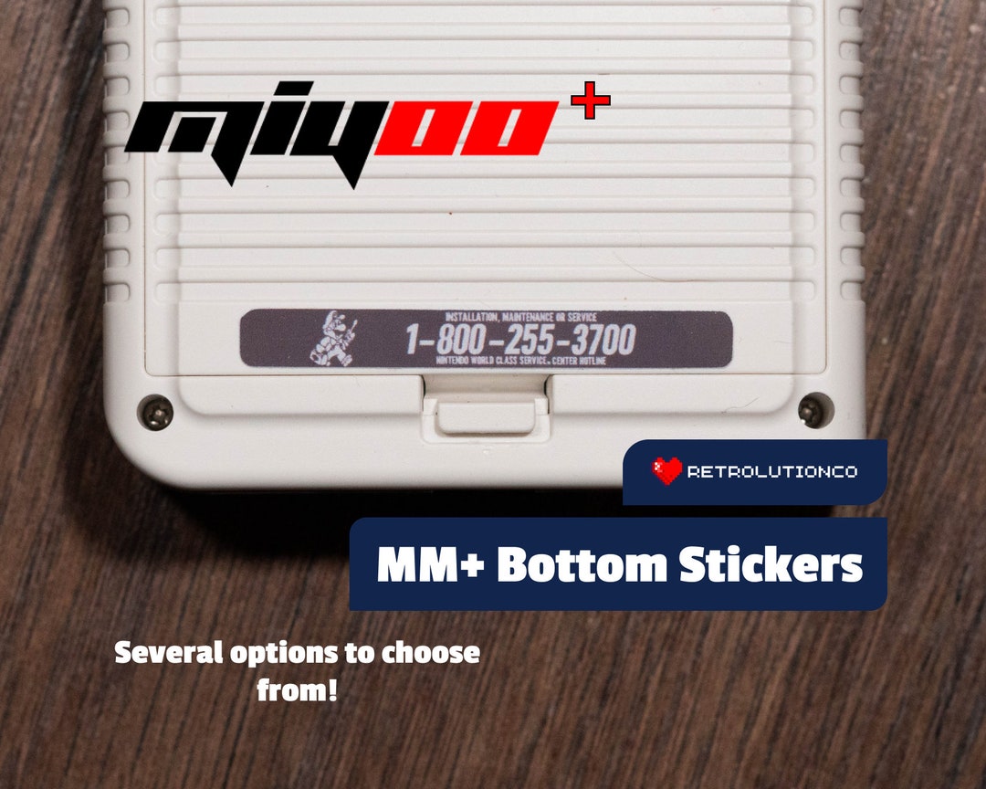Miyoo Mini Plus - Bottom Stickers 2x Pack - Etsy