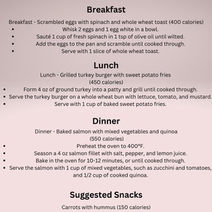 Editable Weekly Meal Planner With Recipes and Grocery Shopping List - Etsy