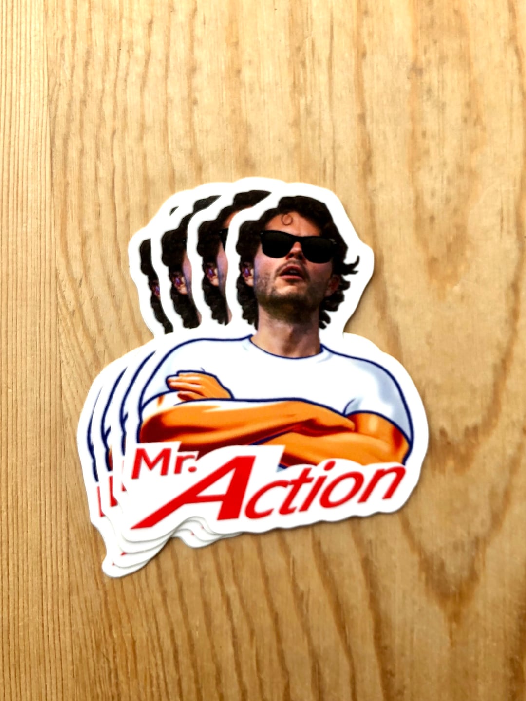Goose the Band Rick Mitarotonda Mr. Action Sticker - 3x3" Glossy Vinyl ...