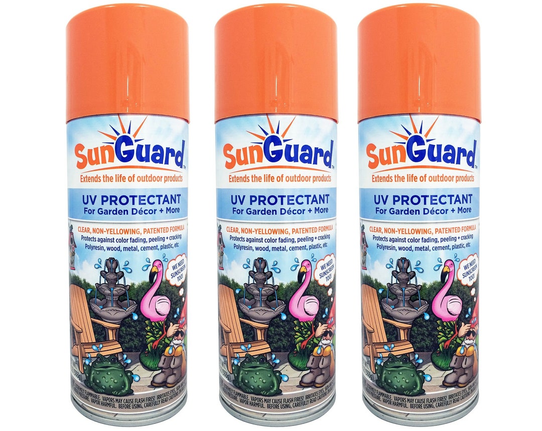 SUNGUARD UV Protectant Spray for Outdoor Décor, Furniture & More (3 ...