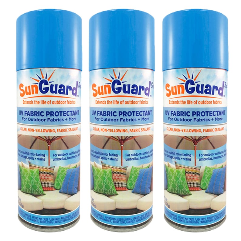 SUNGUARD Fabric UV Protectant and Sealant Spray (3 Pack) for Garden and ...