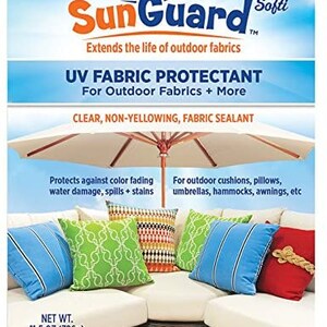 SUNGUARD Fabric UV Protectant and Sealant Spray (2 Pack) for Garden and ...