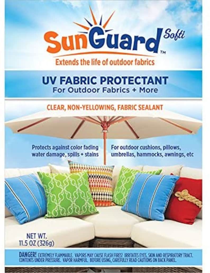 SUNGUARD Fabric UV Protectant and Sealant Spray (2 Pack) for Garden and ...