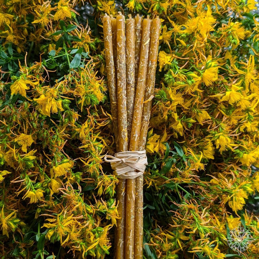 LIGHT BRINGER St. John's Wort Ritual Candles • Solstice • Protection ...