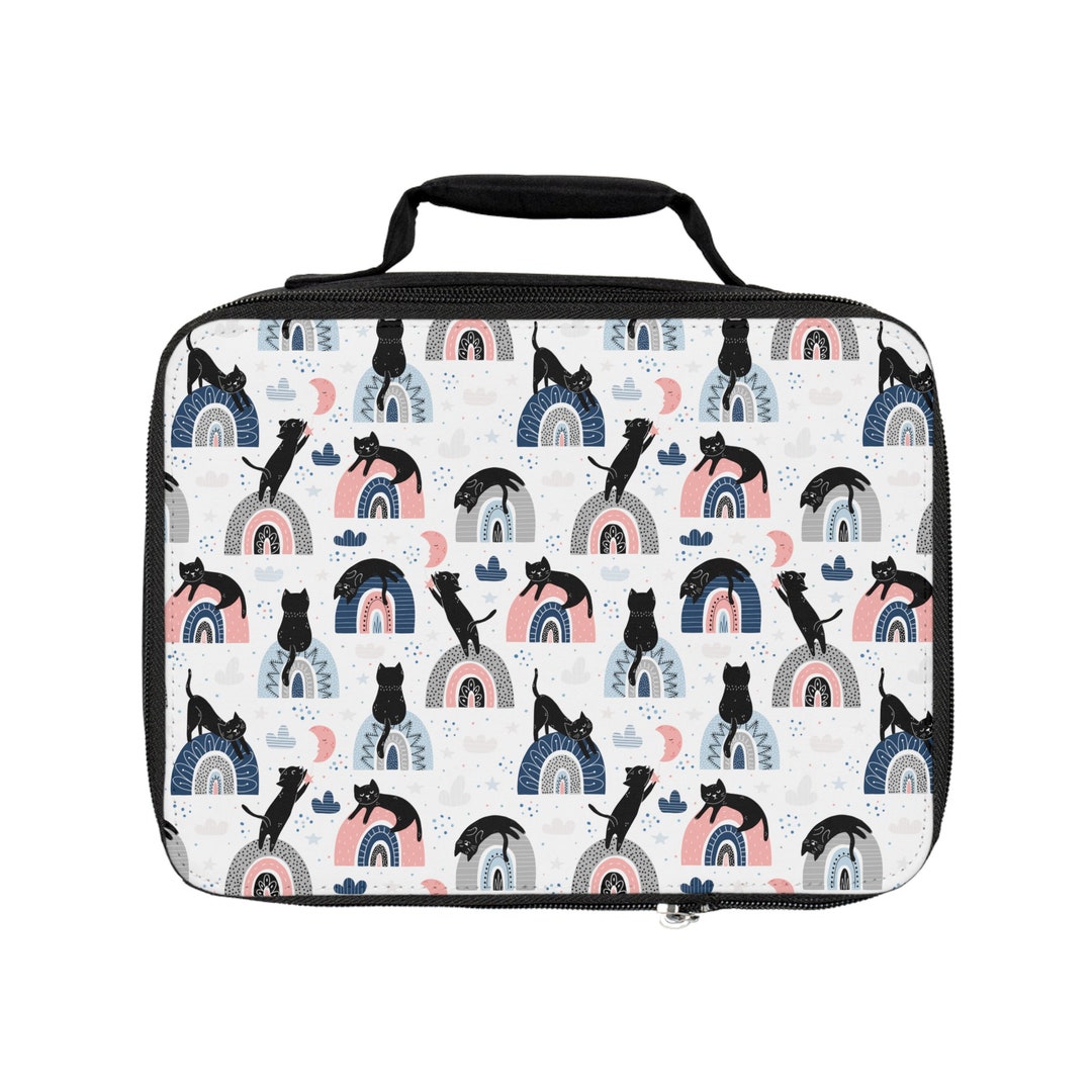 Cat Lunch Box, Unisex School Lunch Box, Back to School, Kids Lunch Box ...