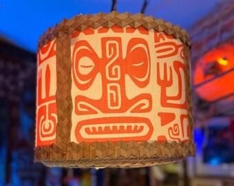 Tiki Lamp Puffer Fish in Float Glass Light Pendant Ceiling Decor Bar ...