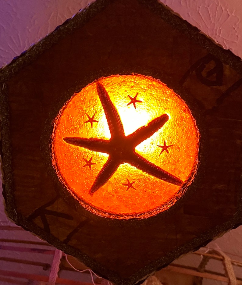 Tiki Lamp Tropical Lighting Tahitian Cannibals Tiki Painting Pendant ...