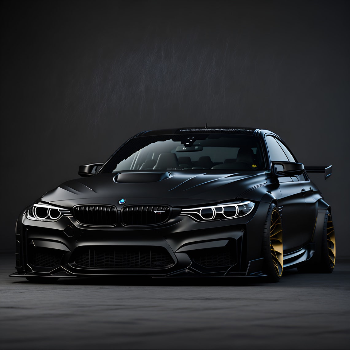 Widebody Black BMW M3 - Etsy