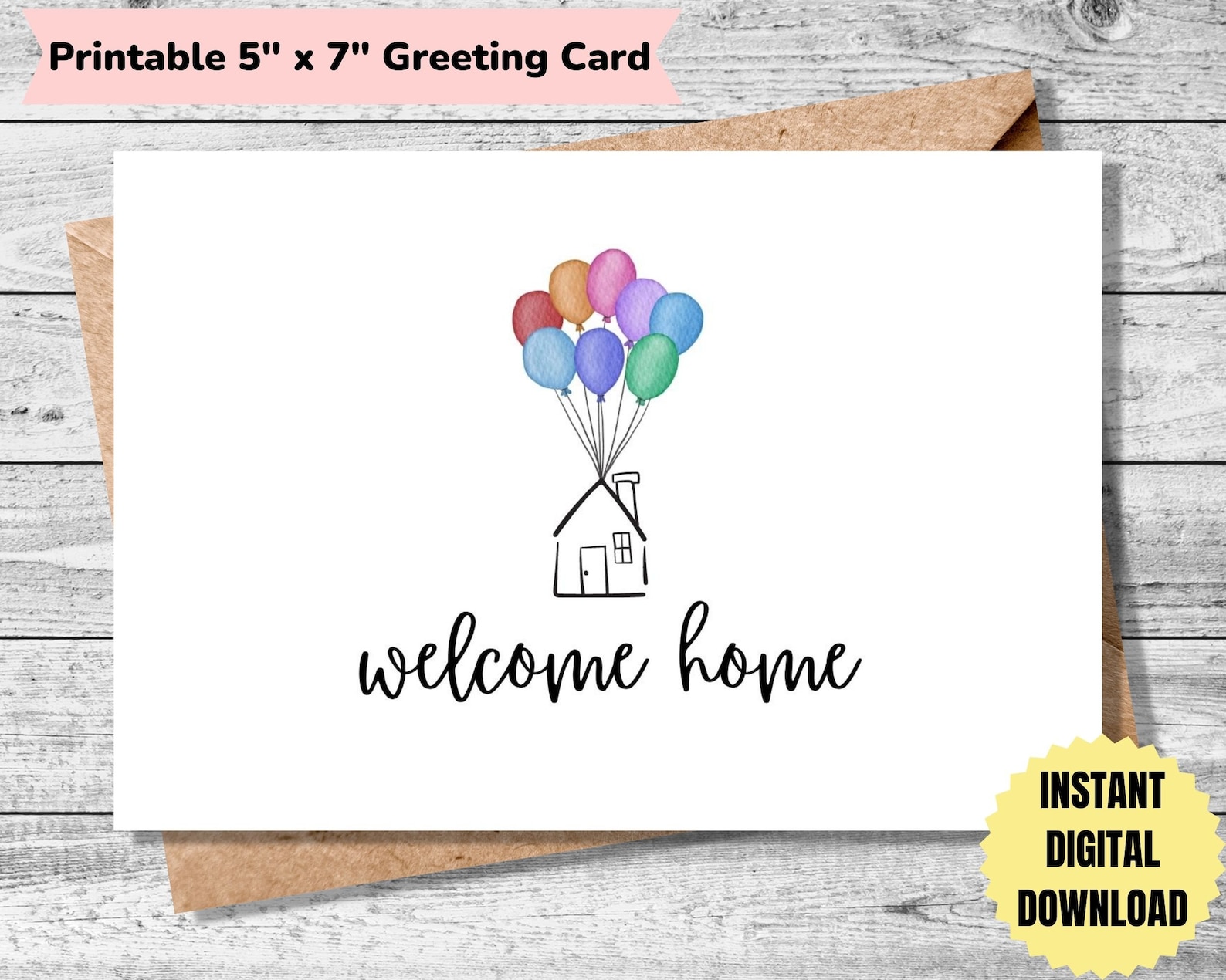 Printable Greeting Card | Welcome Home Card | Housewarming Card ...