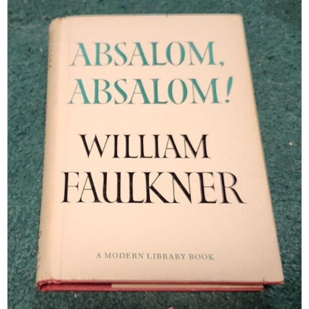 1964 ABSALOM ABSALOM William Faulkner Modern Library 271 Hc/dj - Etsy