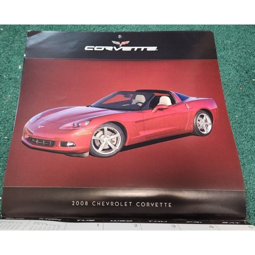 2014 Official Chevrolet Corvette 12 Month Calendar GM David Gaudin - Etsy
