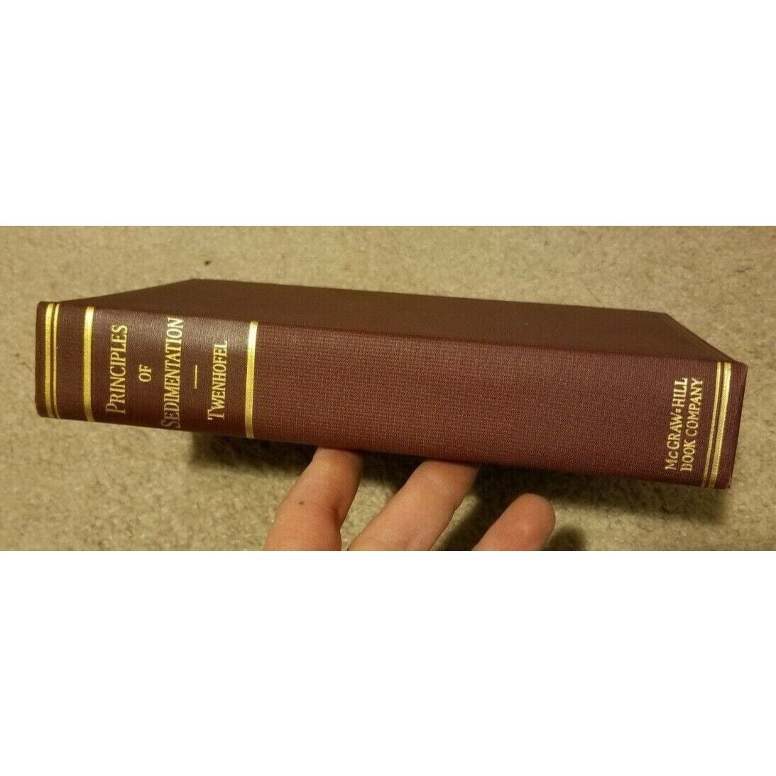 1939 PRINCIPLES OF SEDIMENTATION W.H. Twenhofel Geology College Mcgraw ...