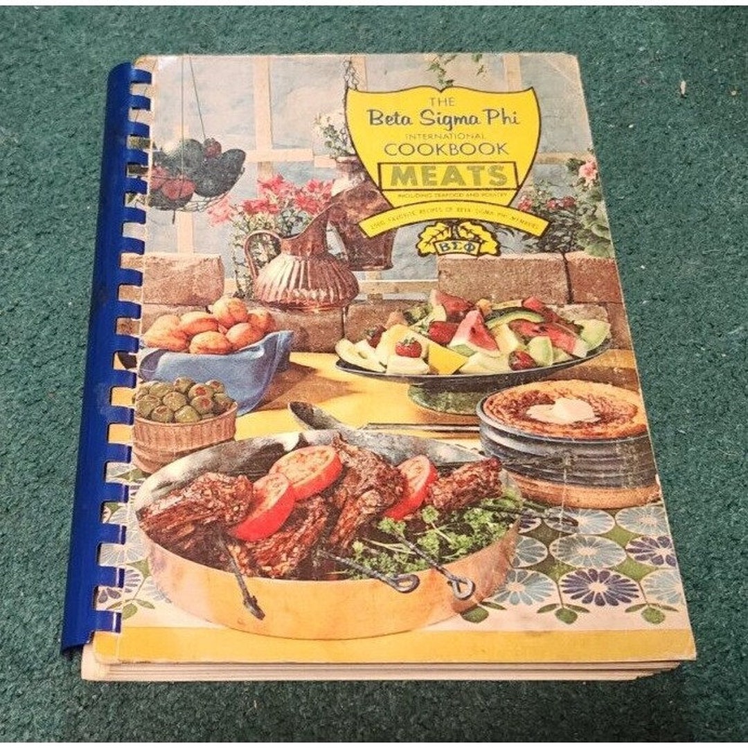 1968 BETA SIGMA PHI International Meats Cookbook Breads 2000 Recipes - Etsy