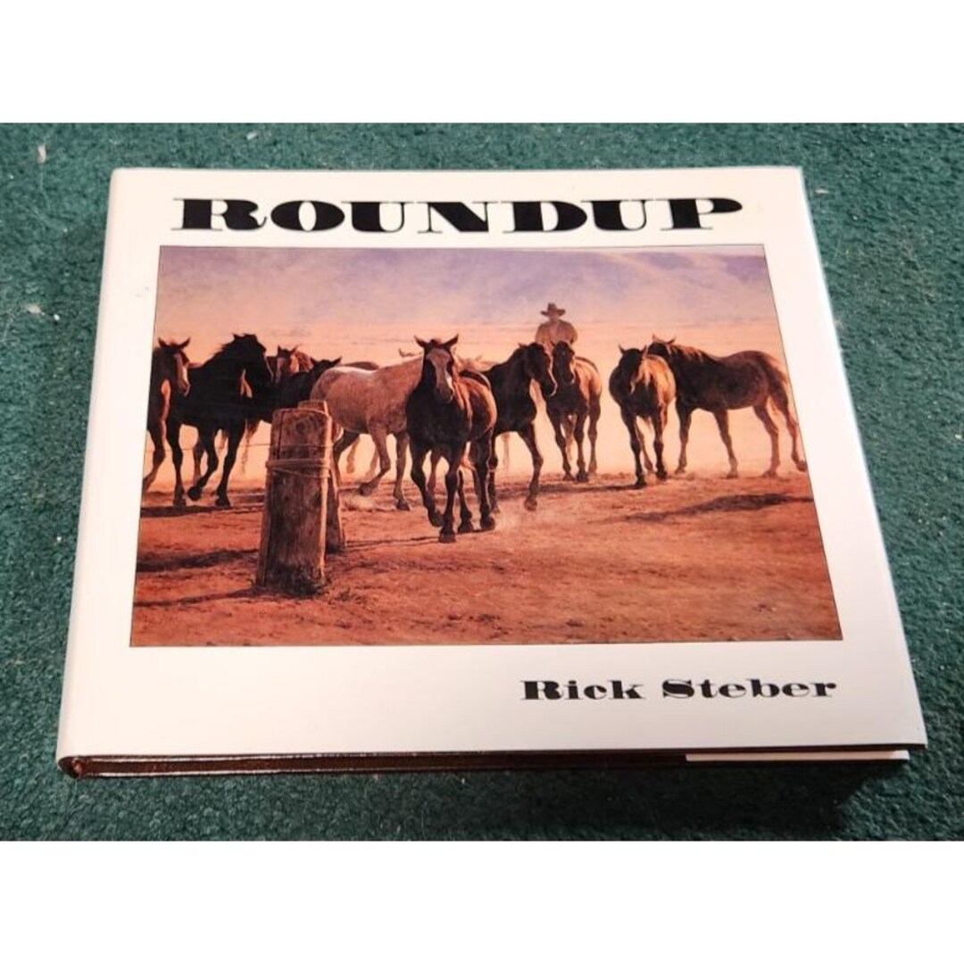1996 ROUNDUP Rick Steber Signed Illustrated by Don Gray Western Cowboys ...