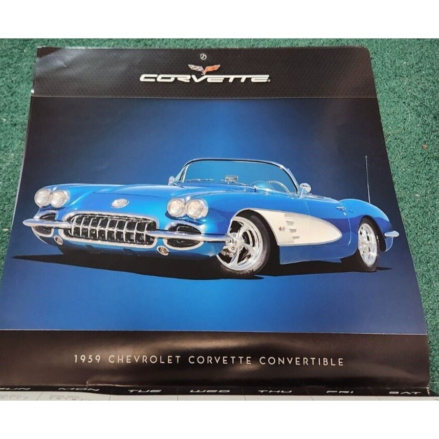 2014 Official Chevrolet Corvette 12 Month Calendar GM David Gaudin - Etsy