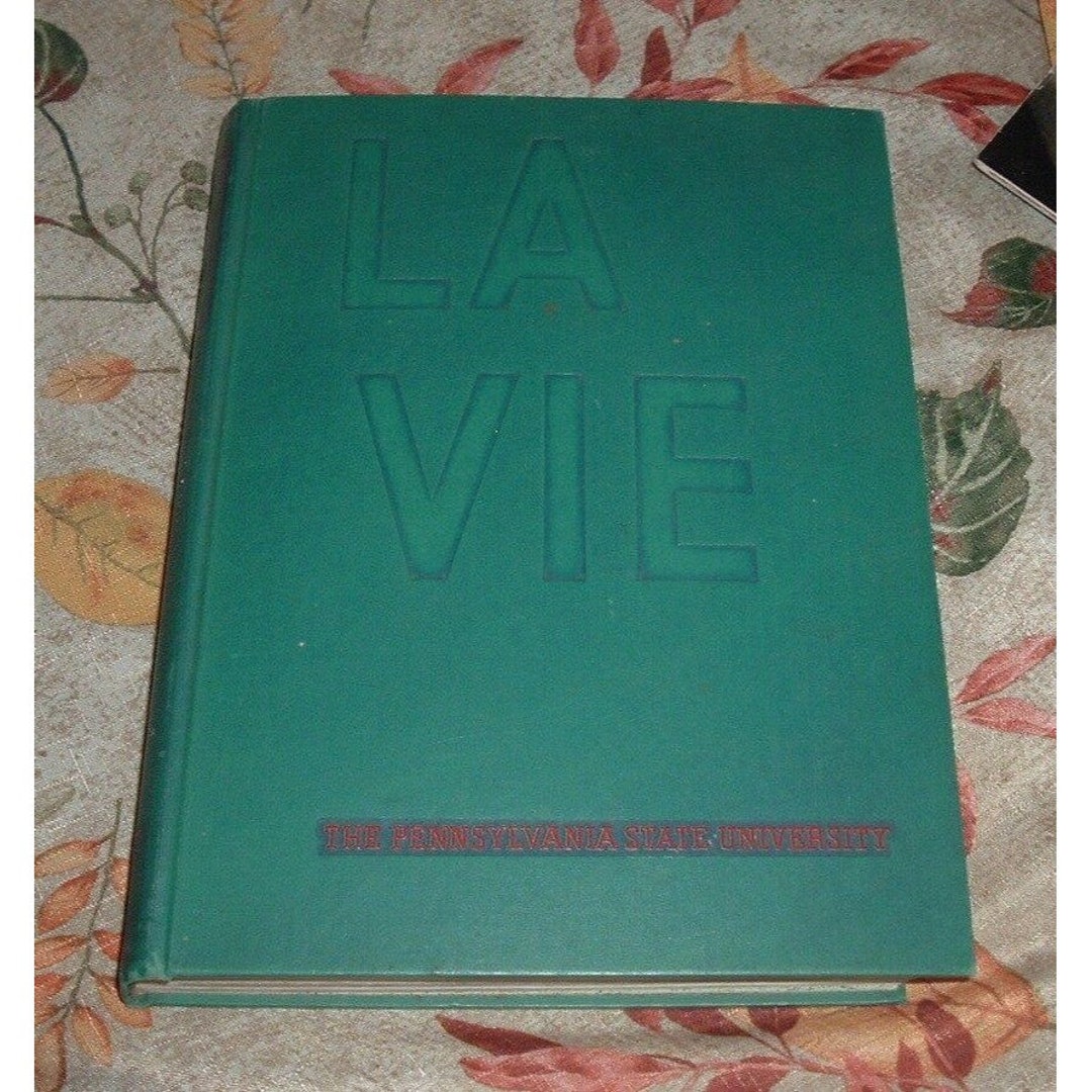 1957 LA VIE Pennsylvania State University Yearbook Sam Valentine Coach ...