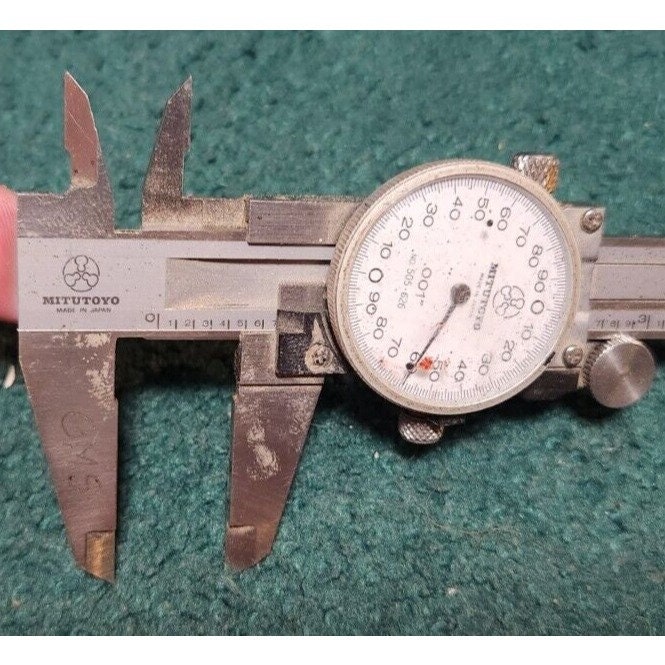MITUTOYO Dial 6 Caliper 505-626 .001 per Made in Japan W/original Case ...