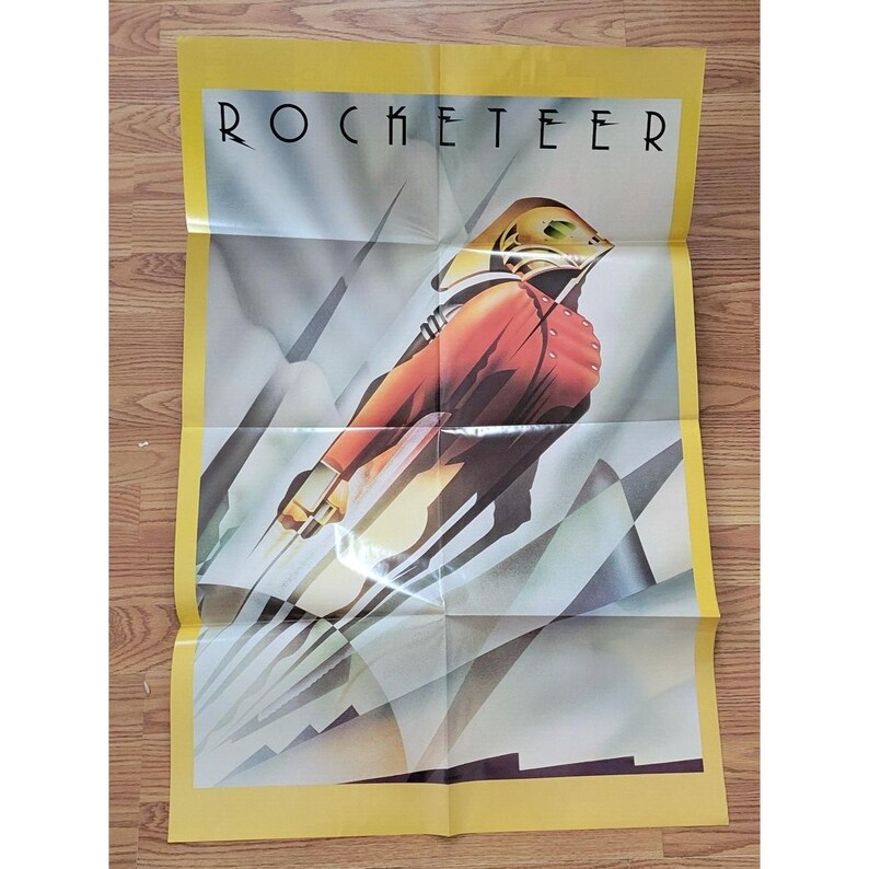 1991 Walt Disney THE ROCKETEER Full Size Poster From the Hit Movie Book ...