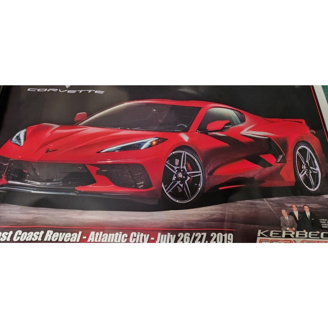 2020 C8 Corvette East Coast Reveal Poster Atlantic City KERBECK ...