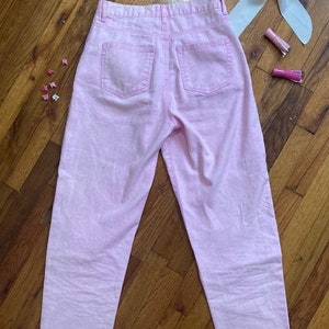 Women's Handpainted Pink Heart Jeans - Etsy
