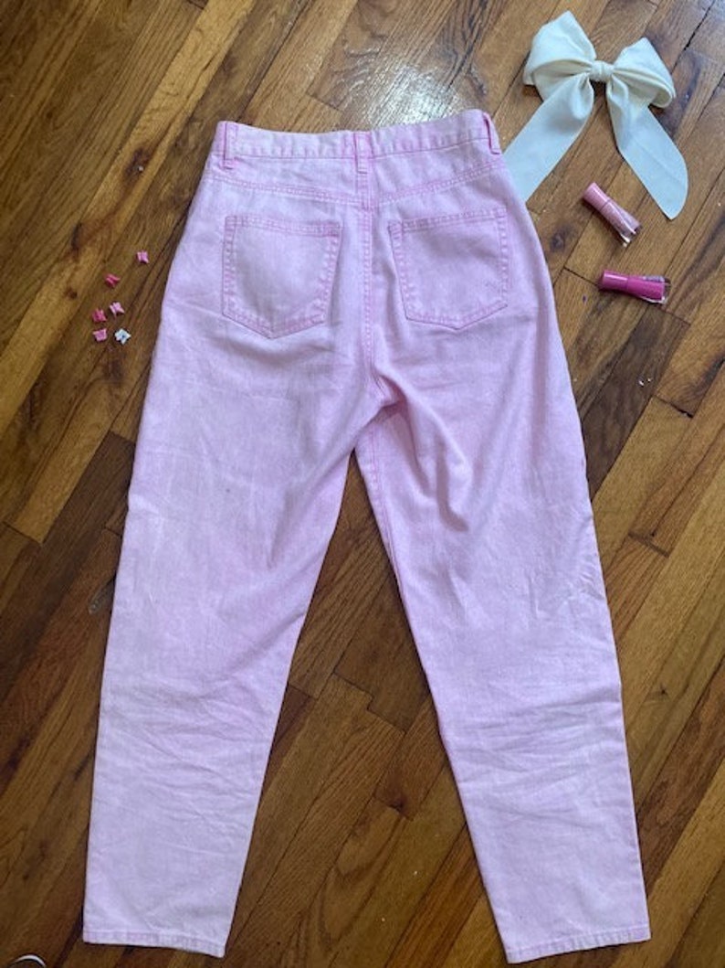 Women's Handpainted Pink Heart Jeans - Etsy