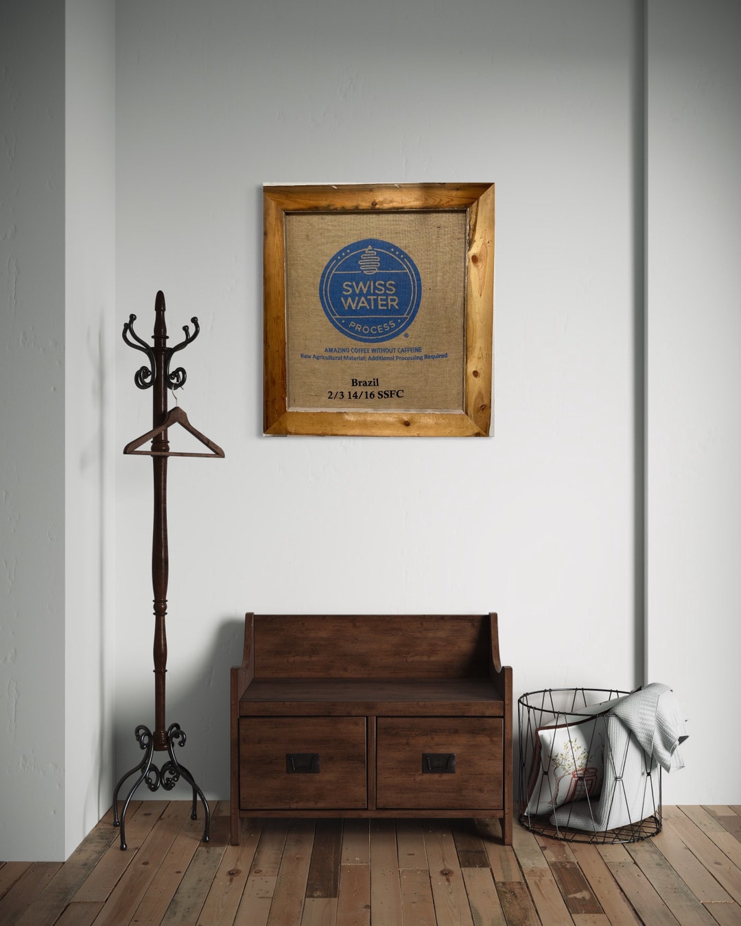 Our Handcrafted Framed Coffee Sack Wall Art is the Perfect Way to ...