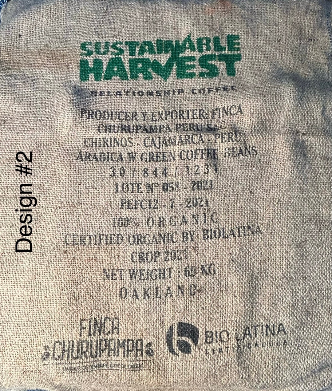 Artistic Coffee Sack Wall Art, You Design Yourself, Select a Coffee ...