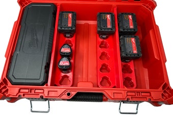 Milwaukee PACKOUT M12 Battery Holder Rack Tray Insert Storage - Etsy