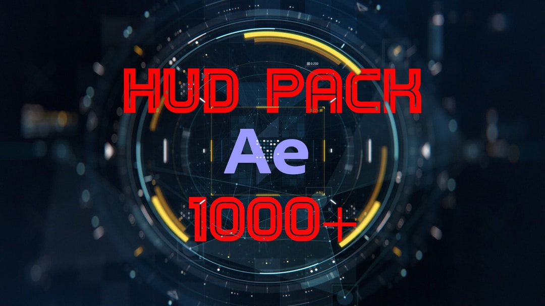 After Effects HUD Elements Pack 1000+. the Hud Pack Includes Preset UI ...