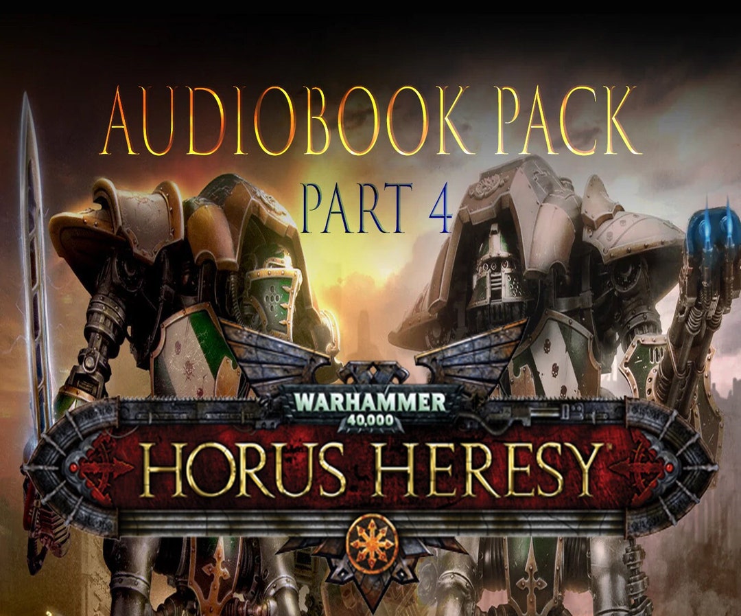 Warhammer 40k the Horus Heresy Audiobooks Pack Part 4 - Etsy