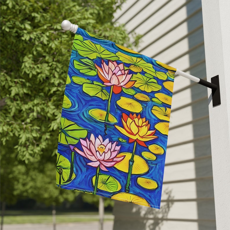 Lotus Pond Flag Water Lily Garden Pink Lotus Blossoms Serene Nature ...