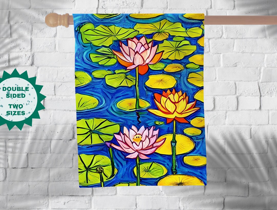 Lotus Pond Flag Water Lily Garden Pink Lotus Blossoms Serene Nature ...