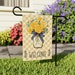 Welcome Yellow Gingham Rose Bouquet Flag Charming Farmhouse Decor ...