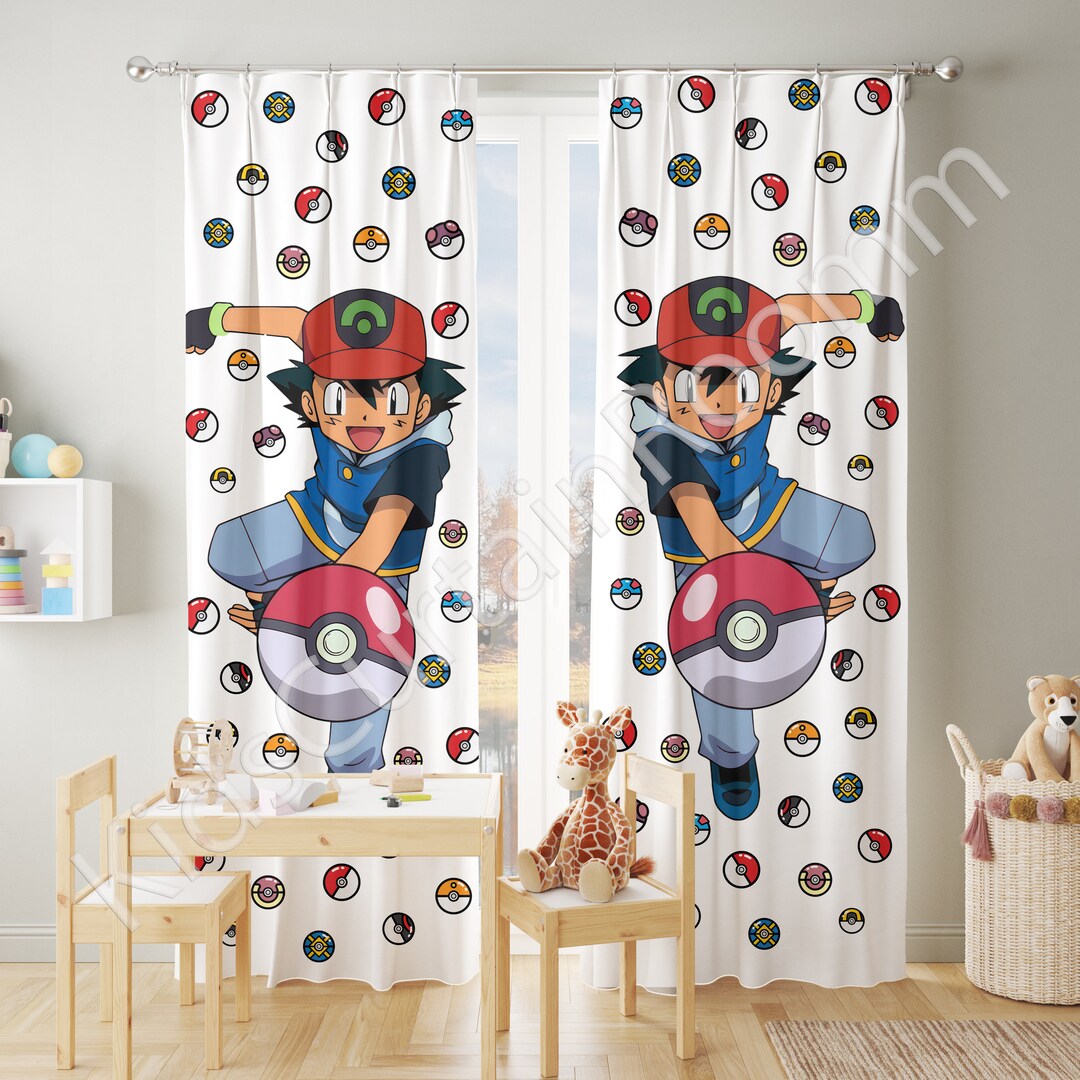 Pokemon Kids Room Curtains. Nursery Room Curtains, Window Curtains ...