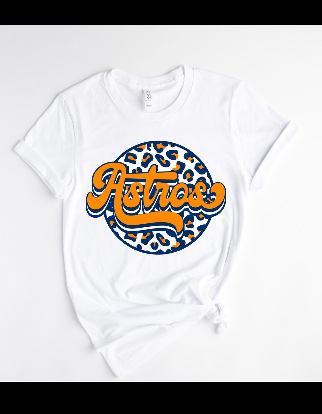 Houston Astros Cheetah Print Baseball Tee - Etsy