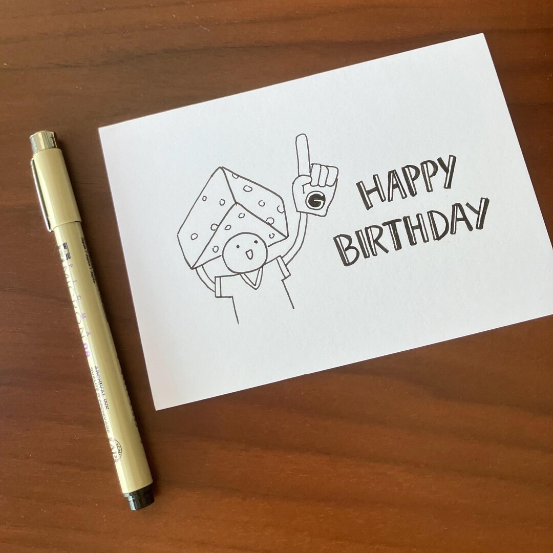 Green Bay Packers, Cheesehead, NFL Birthday Card - Etsy