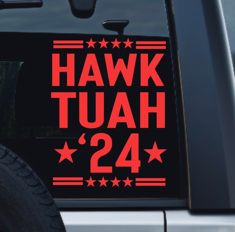 Hawk Tuah '24 2024 Decal Spit on That Thang Vinyl Sticker Meme Decal ...